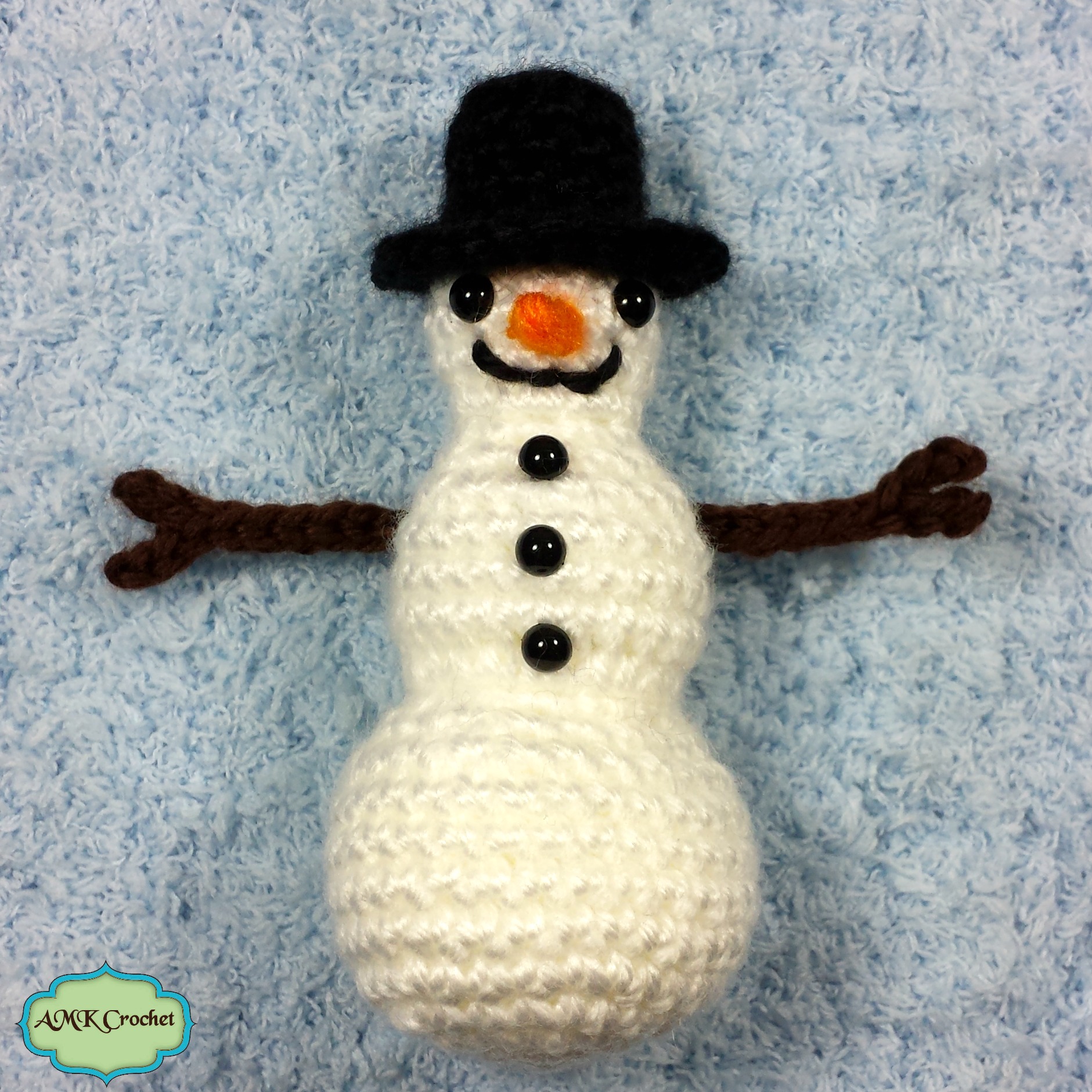 Free Tiny Snowman Ornament Crochet Pattern – Crochet Tips, Tricks, and ...